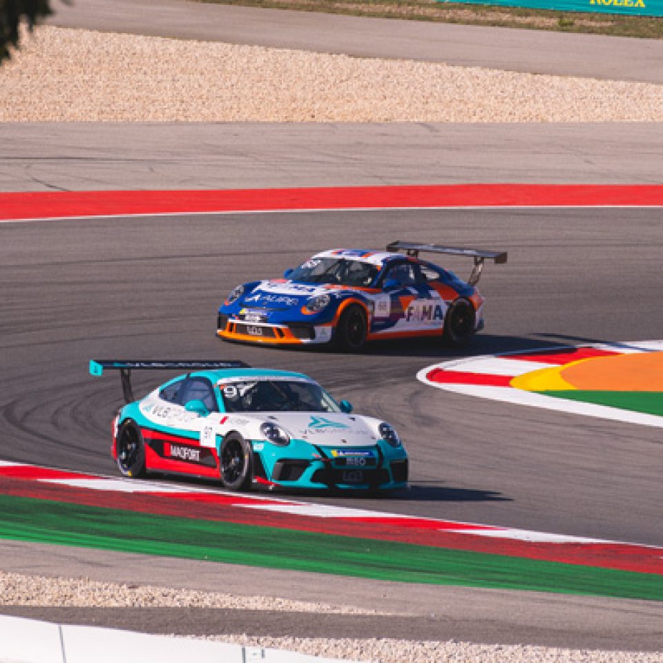 Porsche Sprint Challenge Iberica at Motorland for the opening round in ...